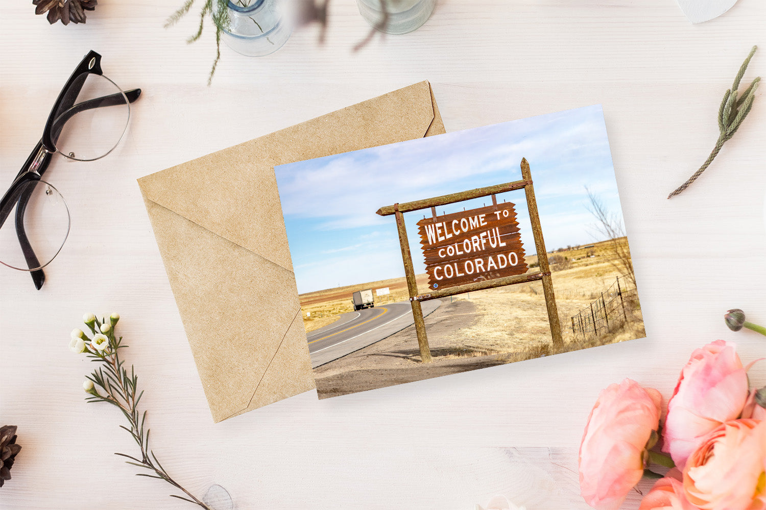 Colorado, A Welcome Sign Folded Cards | Old Sad Songs Photography